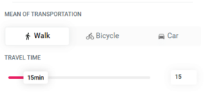 Isochrone map : drawing and analyzing isochrones
