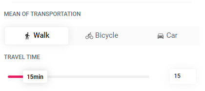 Isochrone map : drawing and analyzing isochrones